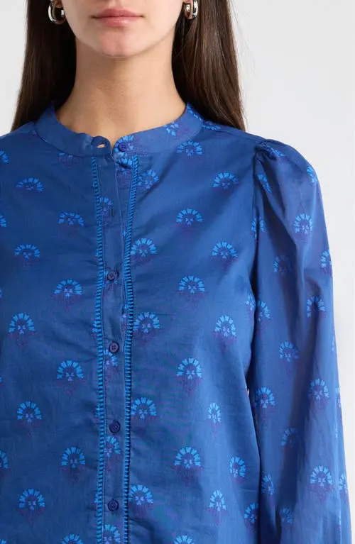 SUGARLIPS Briza Medallion Button-up Shirt
