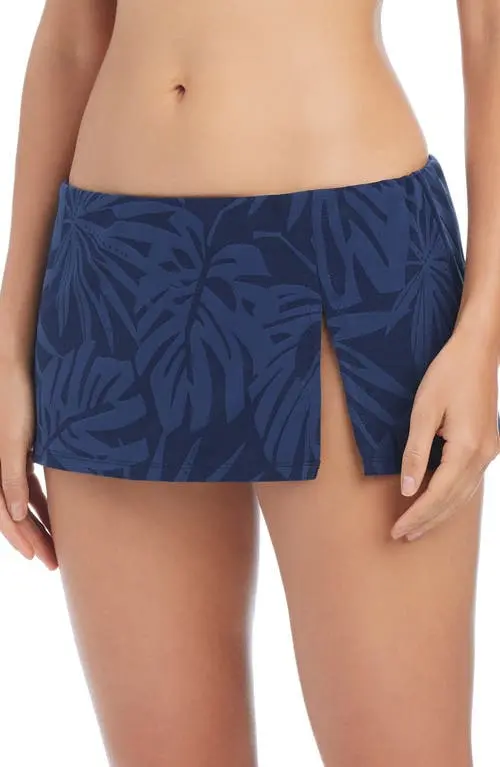 ROD BEATTIE Skirted Hipster Bikini Bottoms - Midnight