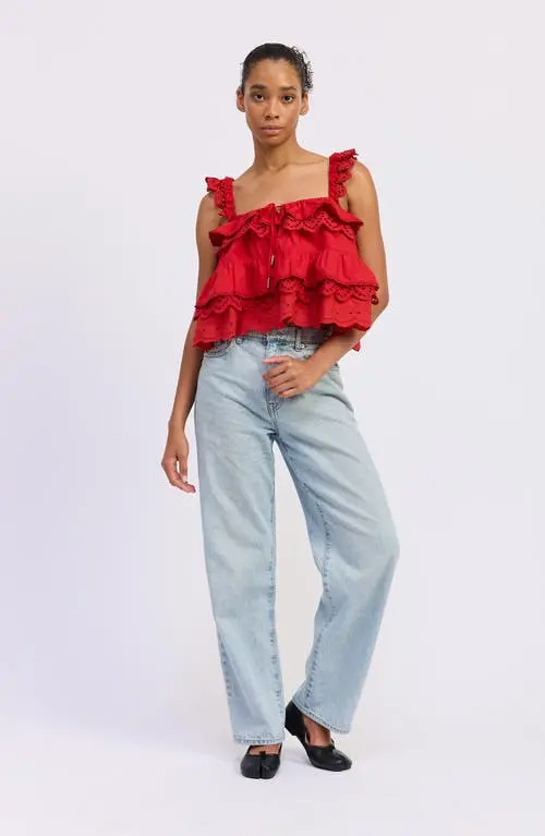 JACQUIE THE LABEL Monterey Ruffle Top
