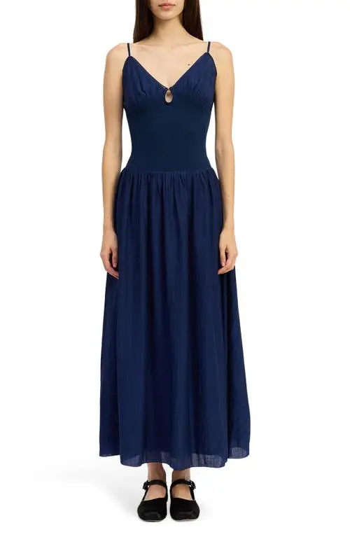 JACQUIE THE LABEL Aurelia Maxi Dress - Navy