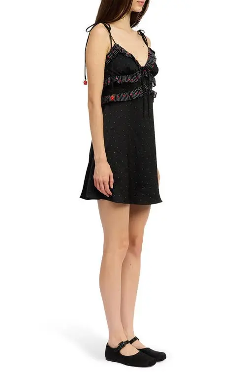 JACQUIE THE LABEL Teagan Tie-strap Mini Dress