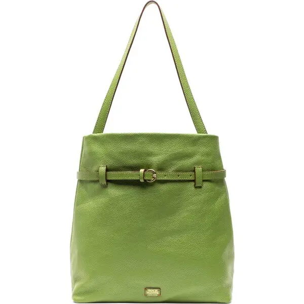 FRANCES VALENTINE Charlie Leather Shoulder Bag - Fern