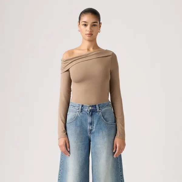 LEVI'S Clara Off Shoulder Long-sleeve Top - Pine Bark