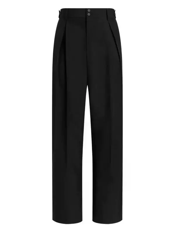 Dolce & Gabbana Pleat-detail Trousers - Black