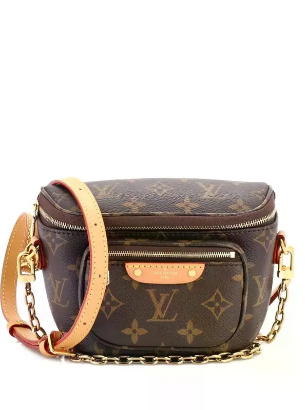 LOUIS VUITTON Bum Bag Monogram Canvas Mini Belt Bag - Brown