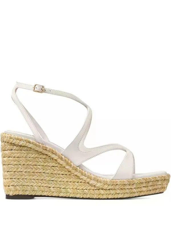 JIMMY CHOO 85mm Ayla Espadrilles - White