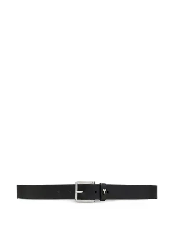 Ami Paris Paris Studded Buckle Belt - Black