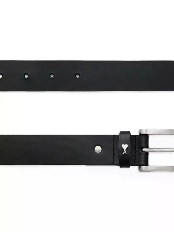Ami Paris Paris Studded Buckle Belt
