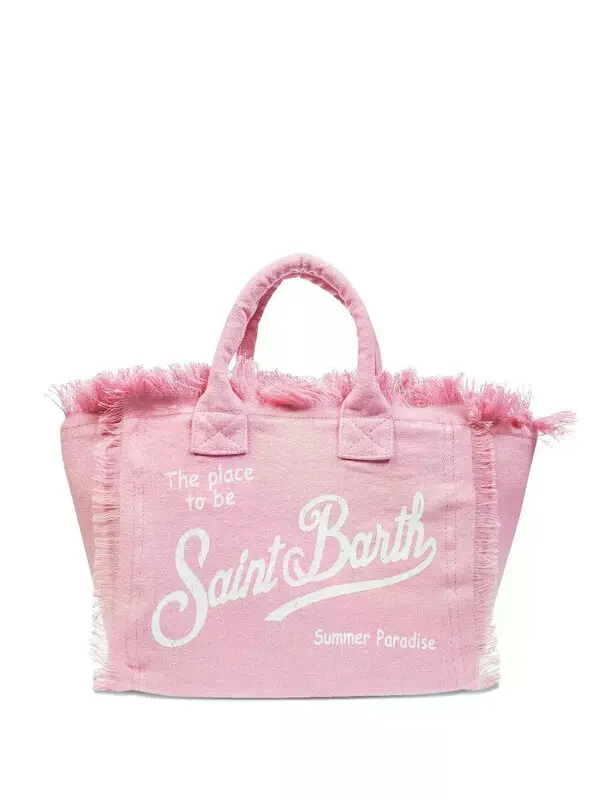 MC2 SAINT BARTH Colette Linen Tote Bag - Pink