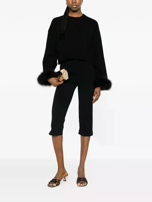 Valentino Garavani Cashmere Jumper With Feather Trim