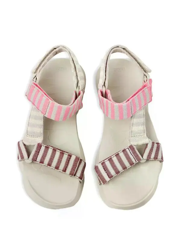 Camper Karst Striped Sandals - Grey