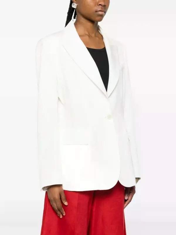 P.a.r.o.s.h Notched Lapel Blazer - White