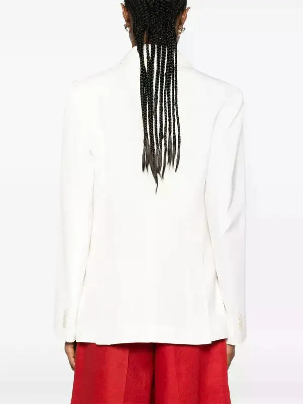 P.a.r.o.s.h Notched Lapel Blazer - White