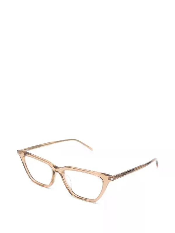 Saint Laurent Rectangle-frame Eyeglasses - Neutrals