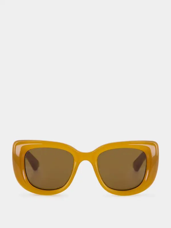 Saint Laurent Sl 903 Howl Butterfly Sunglasses - Brown