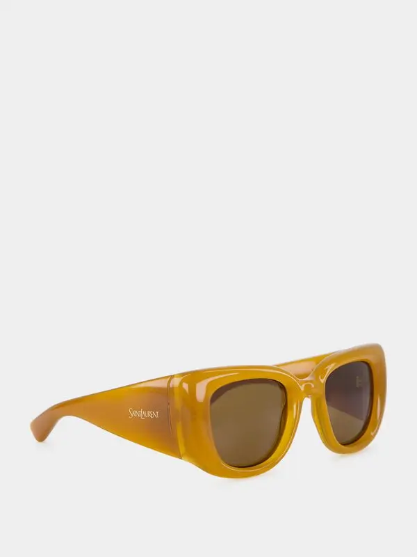 Saint Laurent Sl 903 Howl Butterfly Sunglasses - Brown