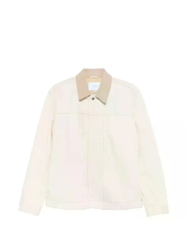 Rag & Bone Tonal Collar Denim Jacket - Neutrals