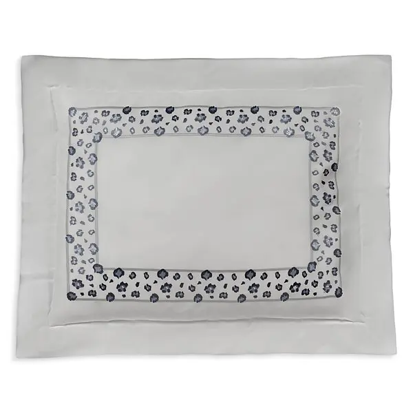 DEA LUXURY LINENS Timothy Corrigan For Dea Animale Embroidered Sham, King - Blue