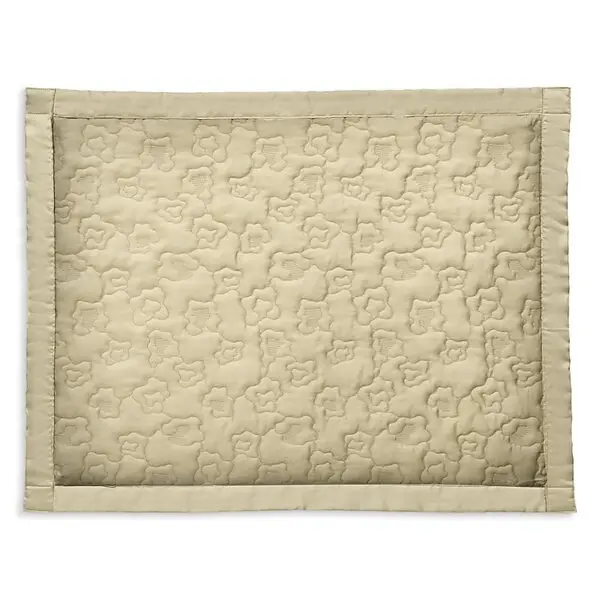 DEA LUXURY LINENS Timothy Corrigan For Dea Animale Quilted Sham, Standard - Warm Colonial Grey