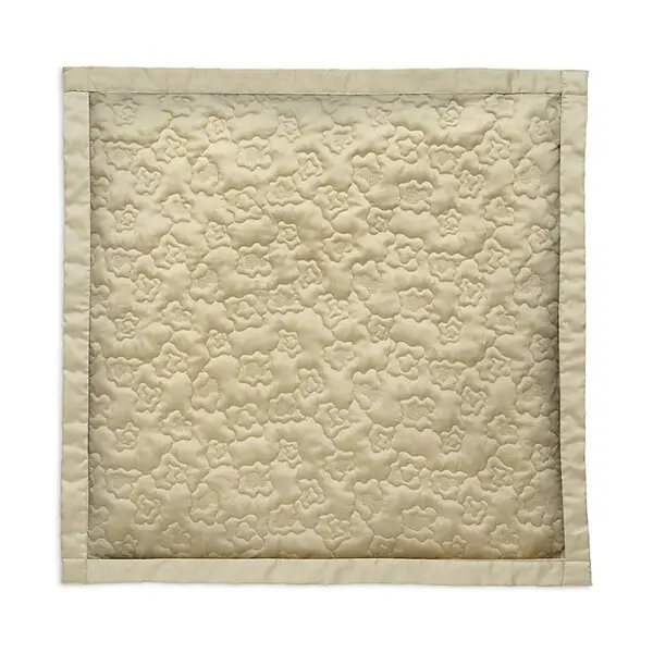 DEA LUXURY LINENS Timothy Corrigan For Dea Animale Quilted Sham, Euro - Warm Colonial Grey