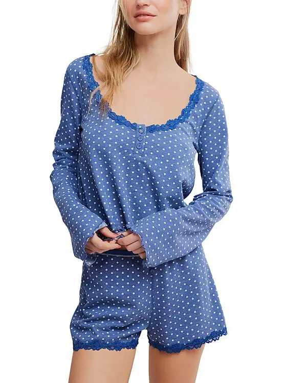Free People Spring Break Sleep Set - Dot Print