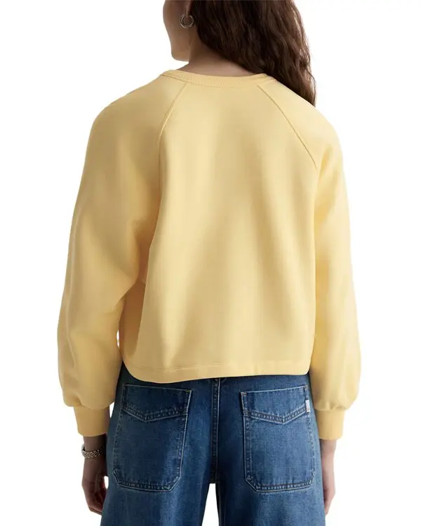 Ag Roselle Crewneck Cropped Sweatshirt
