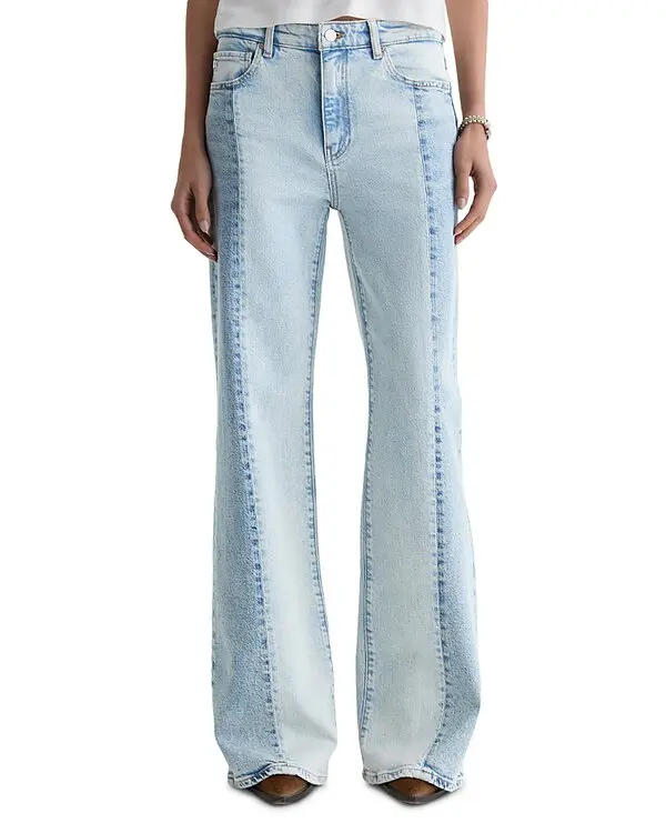 Ag Saige Mid Rise Wide Leg Jeans - Solar Flare