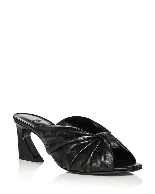 Fendi Lucida Leather Mules