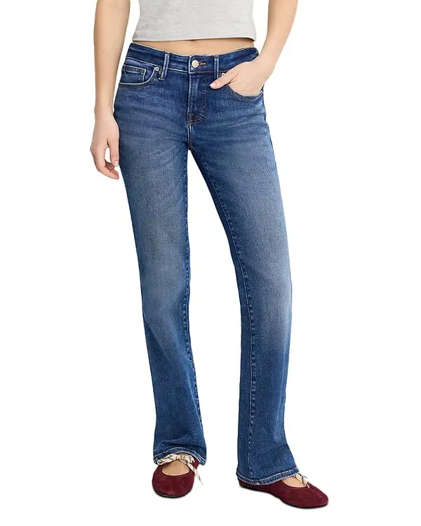 Good American Low Rise Bootcut Jeans - Indigo