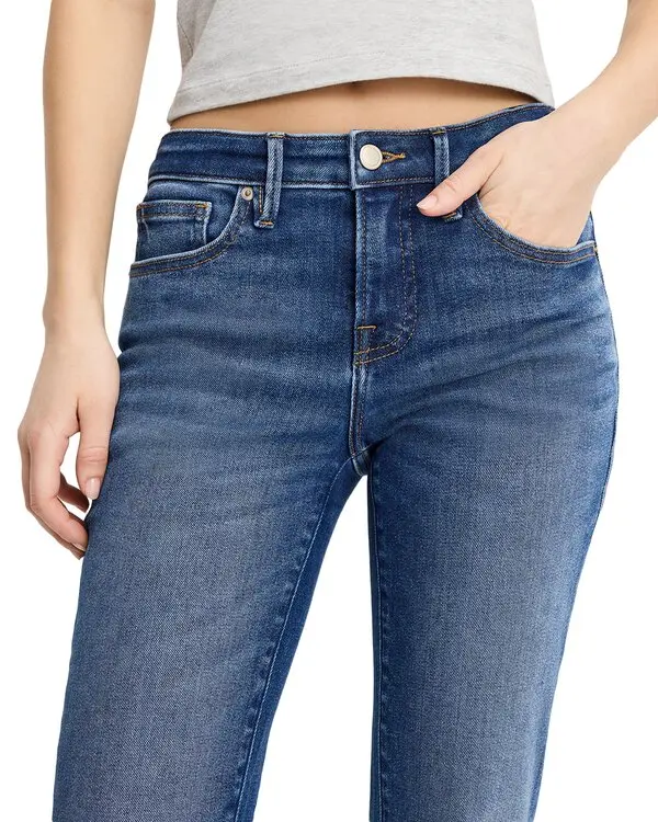 Good American Low Rise Bootcut Jeans - Indigo