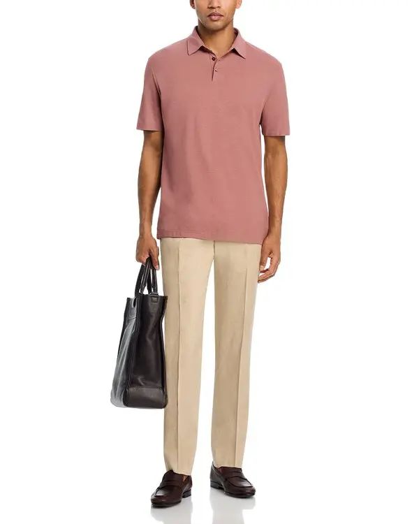 SLOWEAR Zanone Ice Cotton Slim Fit Polo Shirt - Rose