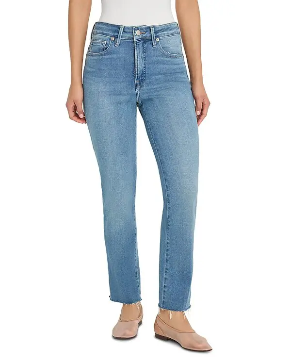 Good American Soft Tech Good Legs High Rise Straight Leg Jeans In Indigo1209 - Indigo