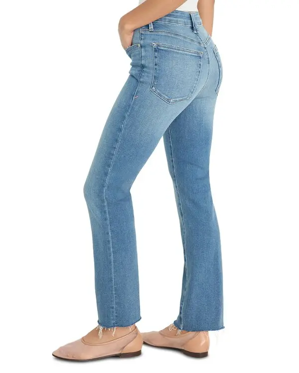 Good American Soft Tech Good Legs High Rise Straight Leg Jeans - Indigo