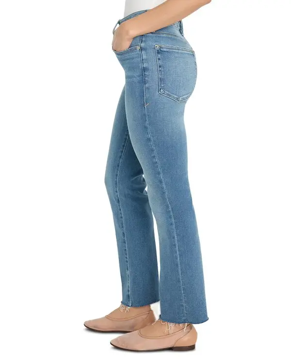 Good American Soft Tech Good Legs High Rise Straight Leg Jeans - Indigo