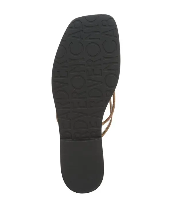 Veronica Beard Clea Piping Jelly Sandals - Clear/chestnut