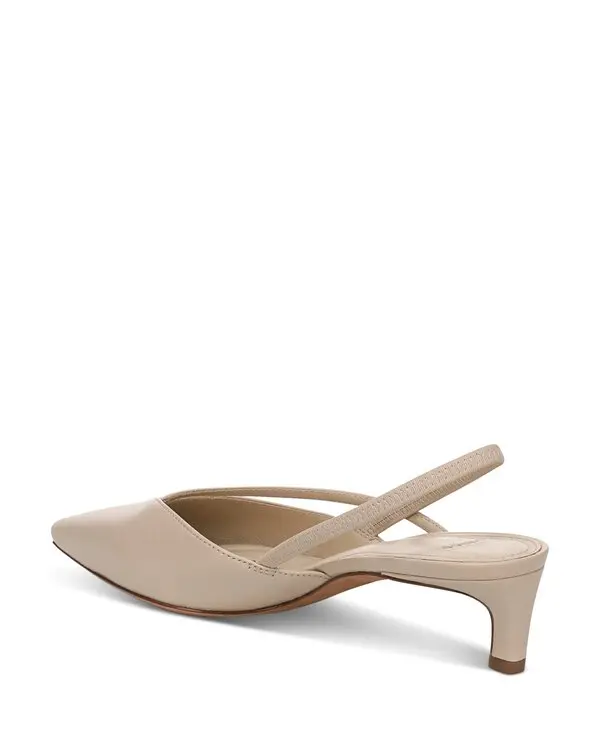 Vince Clara Pointed Slingback Pumps - Birch Sand