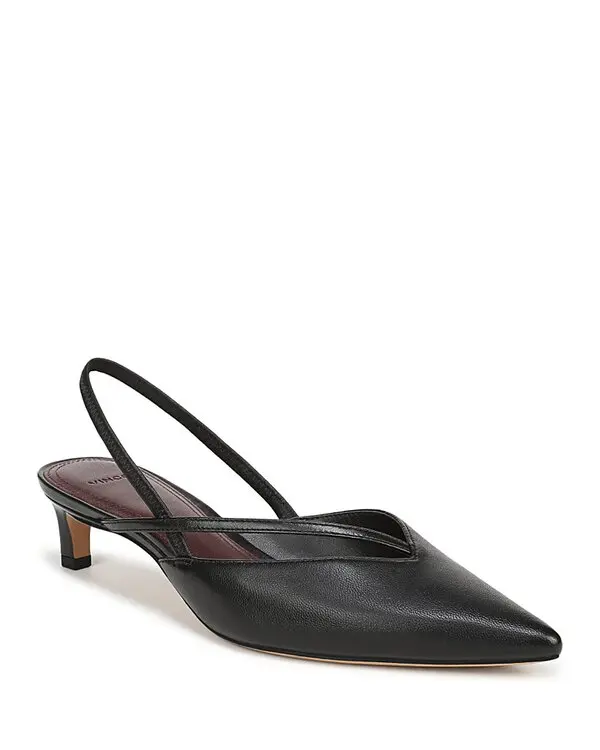 Vince Clara Pointed Slingback Pumps - Black