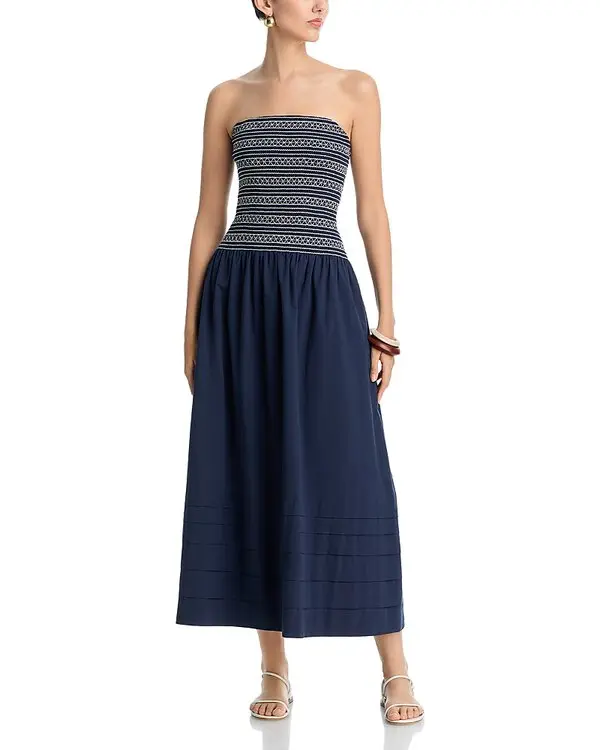 Ramy Brook Jace Strapless Dress - Navy