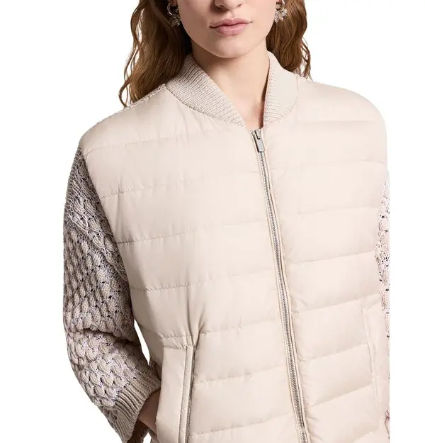 Peserico Bomber Collar Puffer Vest