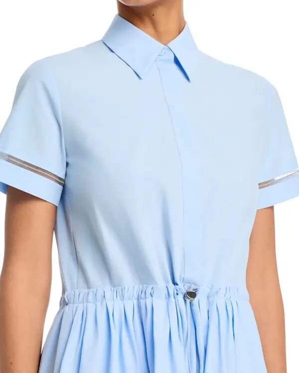 Fabiana Filippi Silk Short Sleeve Shirt Dress