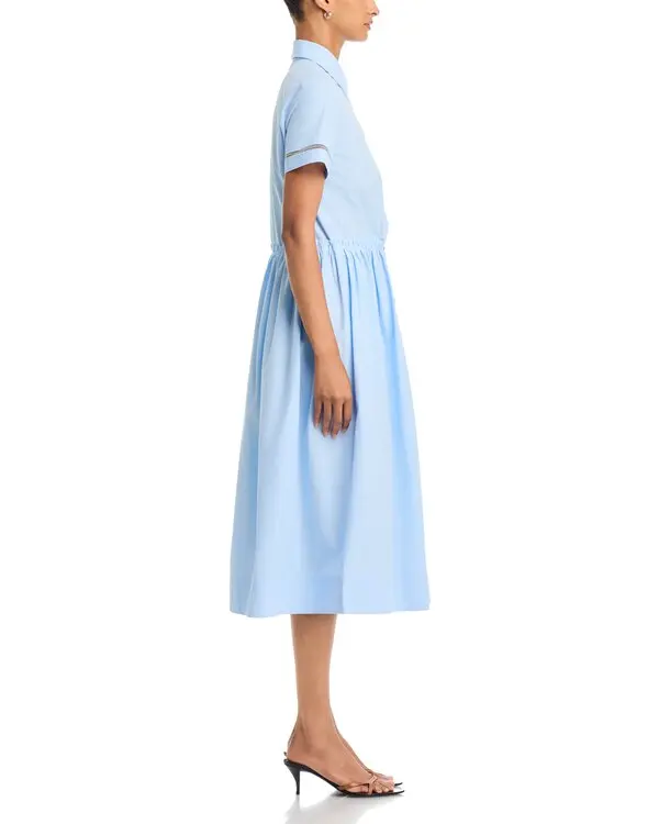 Fabiana Filippi Silk Short Sleeve Shirt Dress