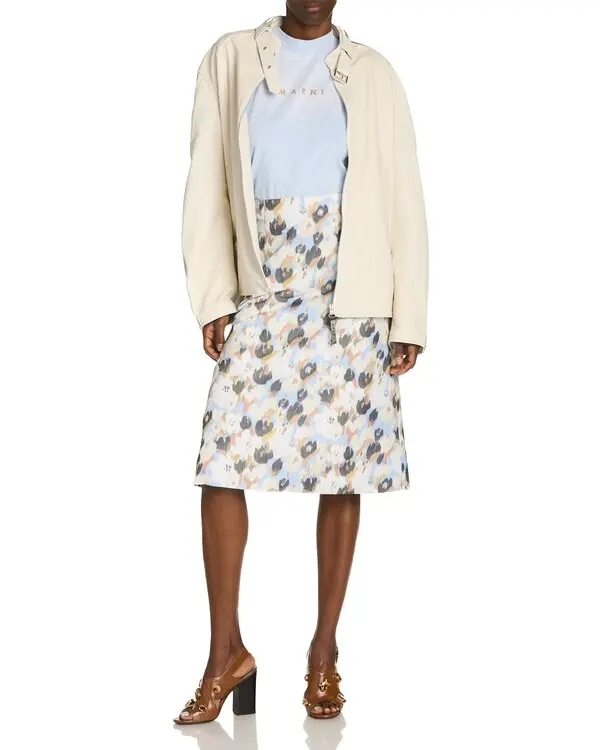 Marni Leather Biker Jacket