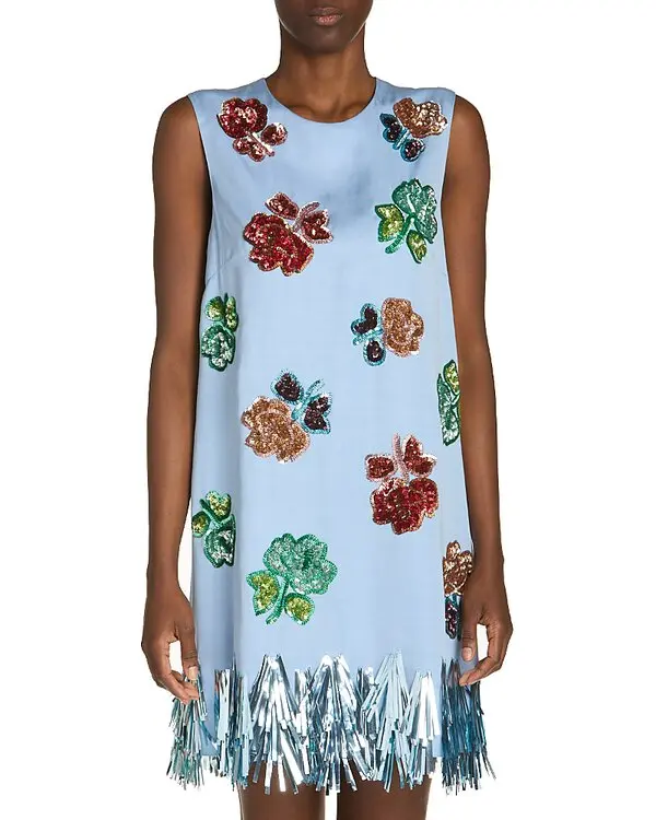 Marni Sleeveless Dress - Light Blue