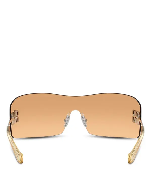 Miu Miu 44mm Rectangular Sunglasses - Orange