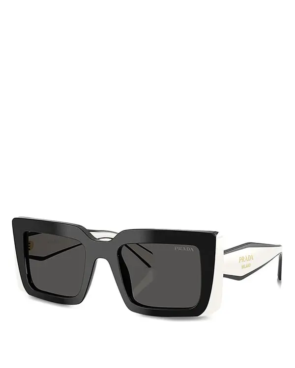 Prada Rectangular Sunglasses - Black