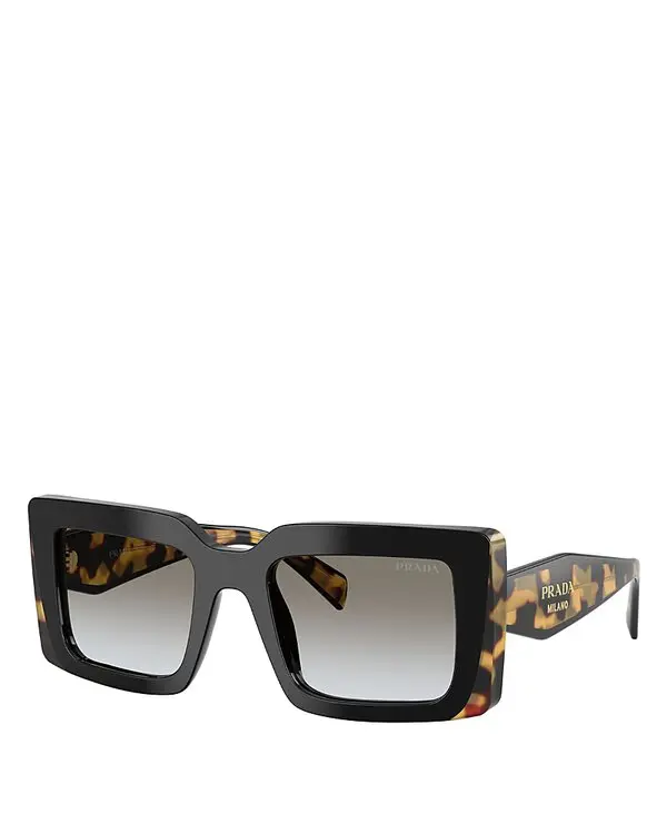 Prada Rectangular Sunglasses - Grey Gradient
