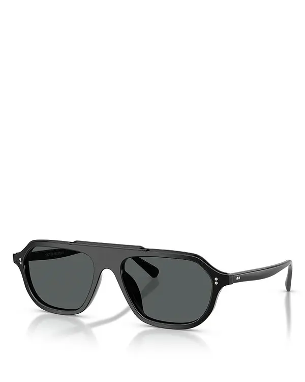 Oliver Spencer Estin Square Frame Sunglasses, 58mm - Black
