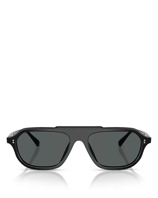 Oliver Spencer Estin Square Frame Sunglasses, 58mm - Black