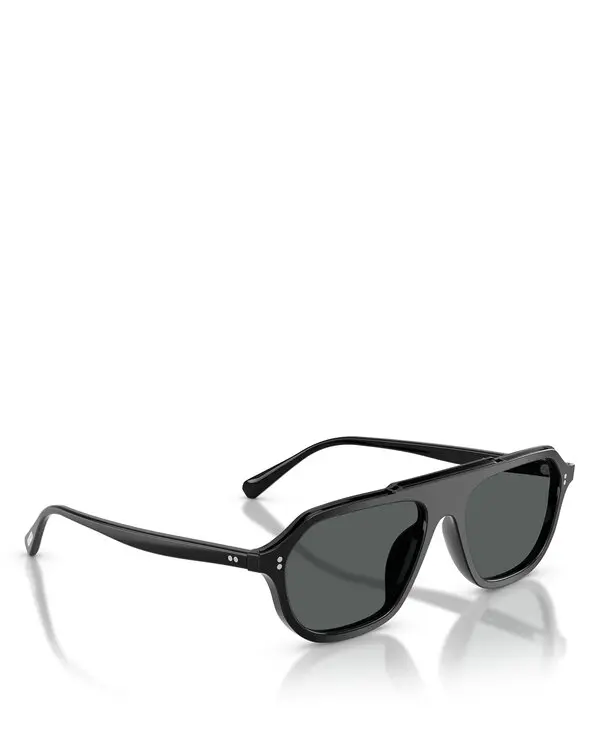 Oliver Spencer Estin Square Frame Sunglasses, 58mm - Black