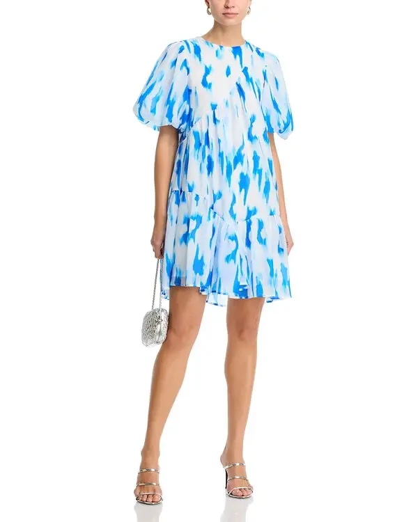 NANCY YANG Puff Sleeve Dress